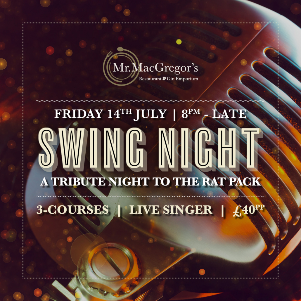 Events at Mr MacGregor's | Live events at Mr MacGregor's